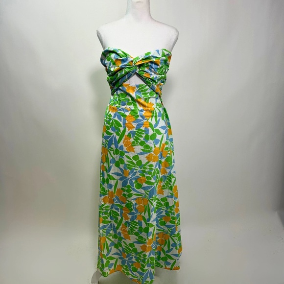 Petal & Pup | Dresses | New Petal Pup Vanessa Strapless Floral Midi ...